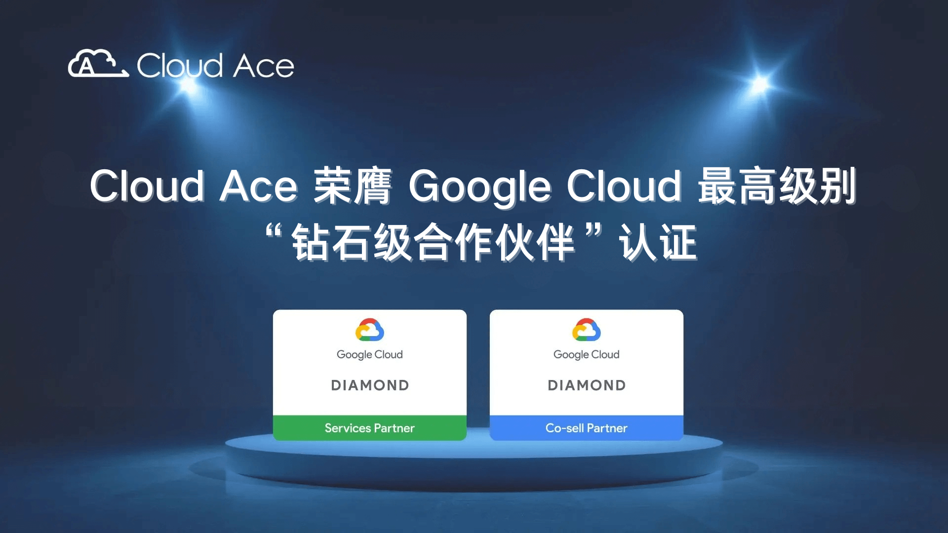 Cloud Ace 荣膺 Google Cloud 最高级别钻石级合作伙伴认证！